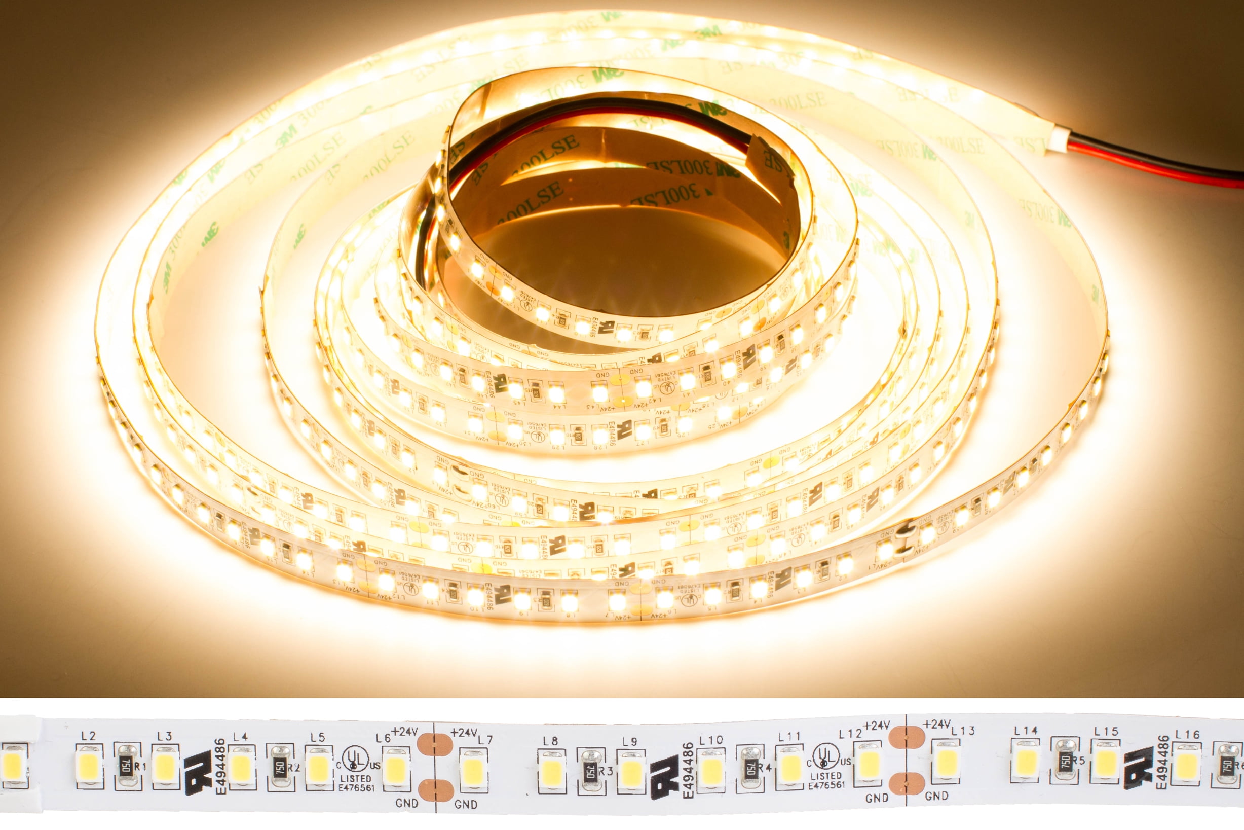 UL Listed 95 CRI LED STRIP Light 600 LED chip per roll Highest ...