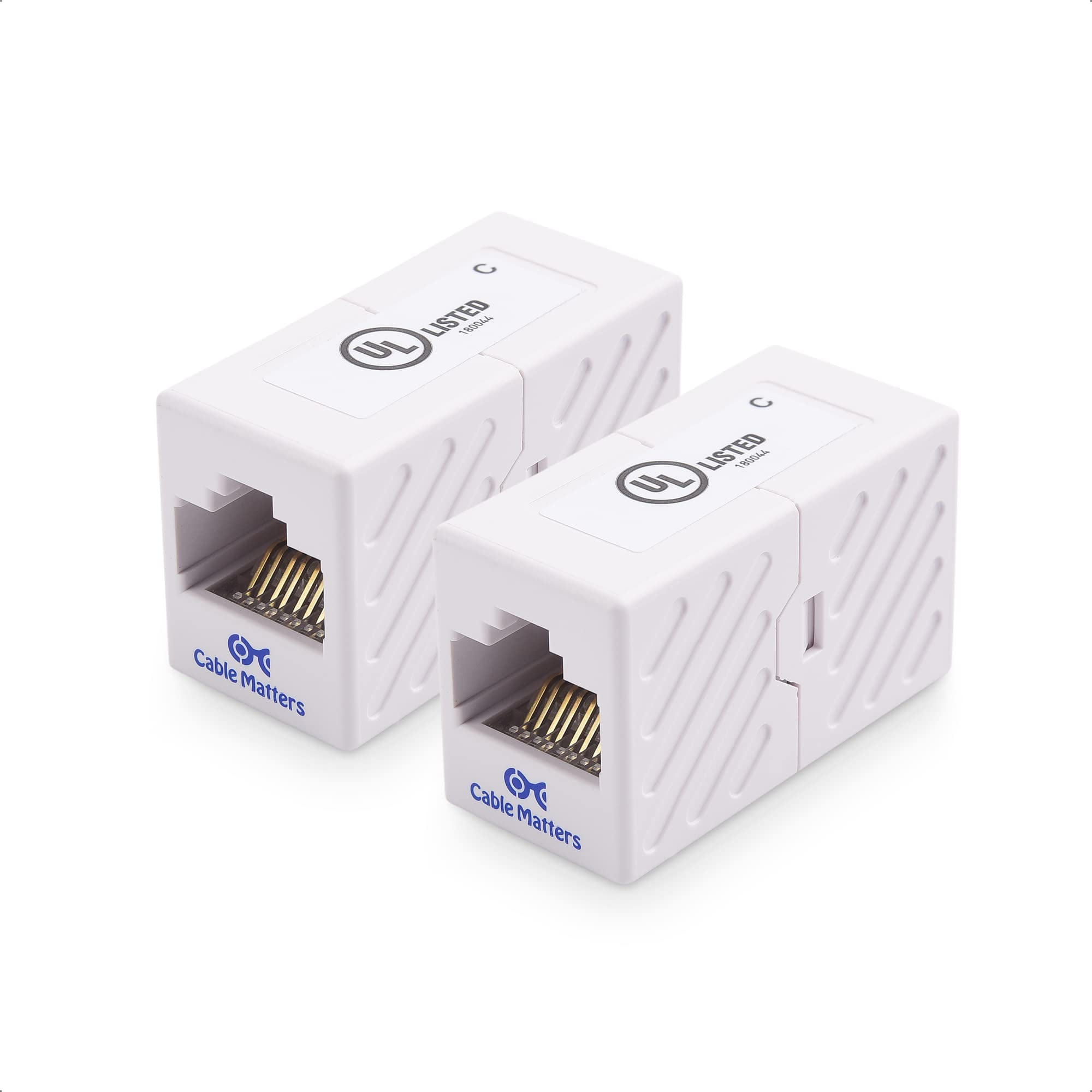 [UL Listed] Cable Matters 2-Pack Ethernet Coupler (RJ45 Coupler Cat6 ...