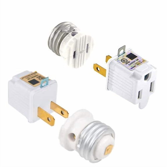 UL Listed E26/E27 Light Polarized Socket Outlet 110V Grounding Plug ...