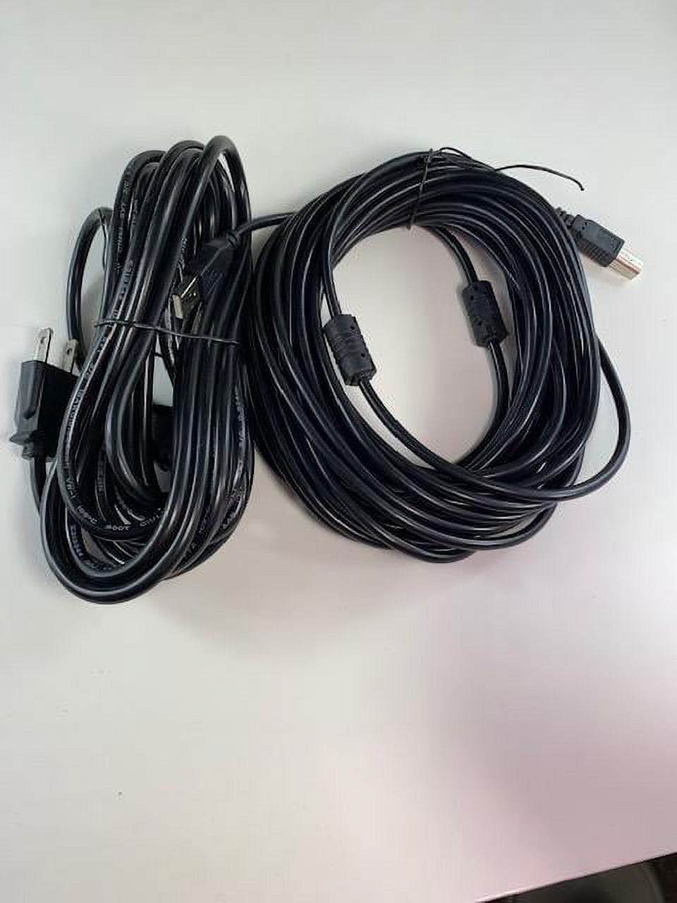 [UL Listed] OMNIHIL 15FT AC Power Cord+30FT USB-B Cable Compatible with ...