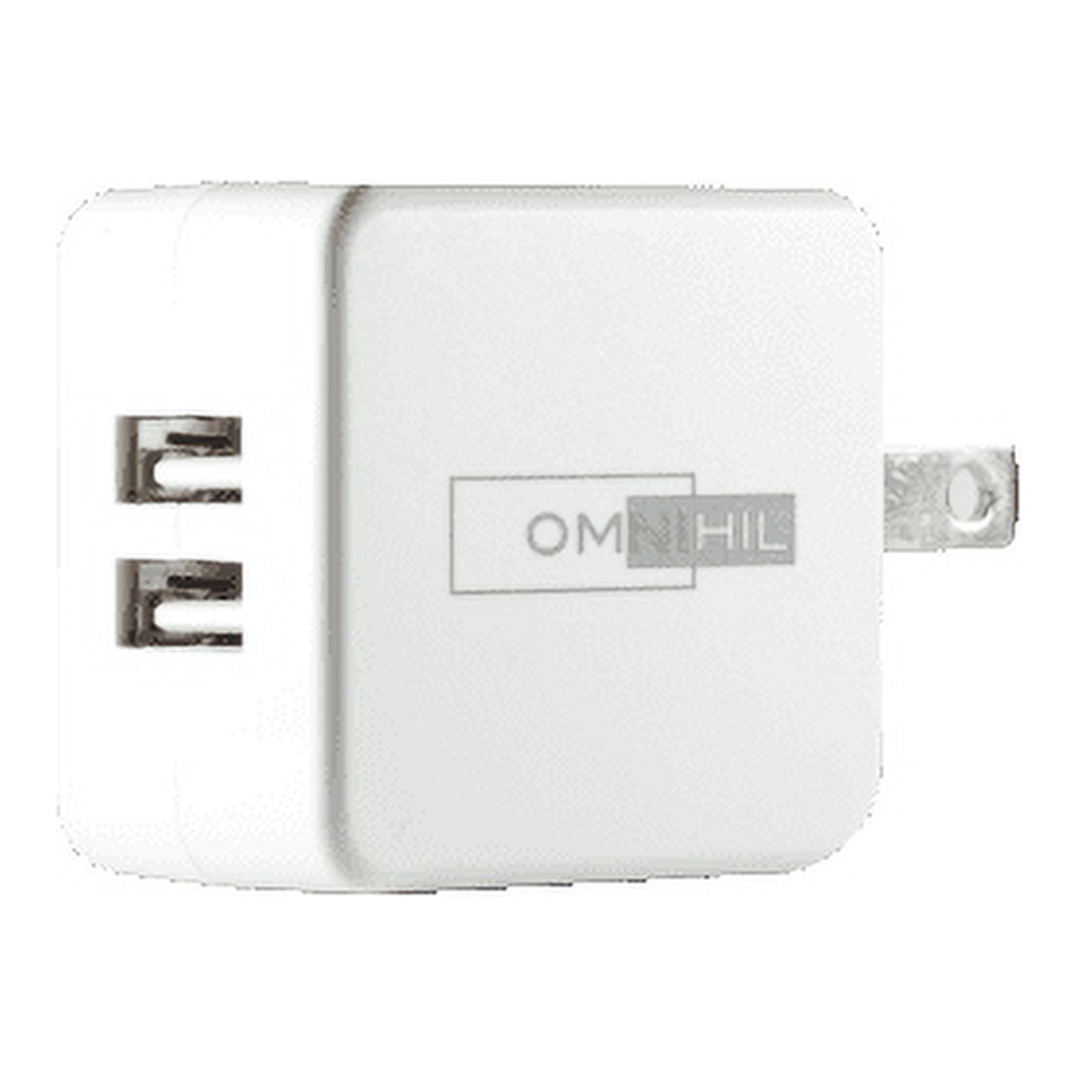 [UL Listed] OMNIHIL 2-Port Wall Charger+10FT-MICRO-USB SPLITTER USB ...