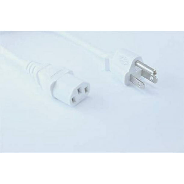 [UL Listed] OMNIHIL White 8 Feet Long AC Power Cord Compatible with ...