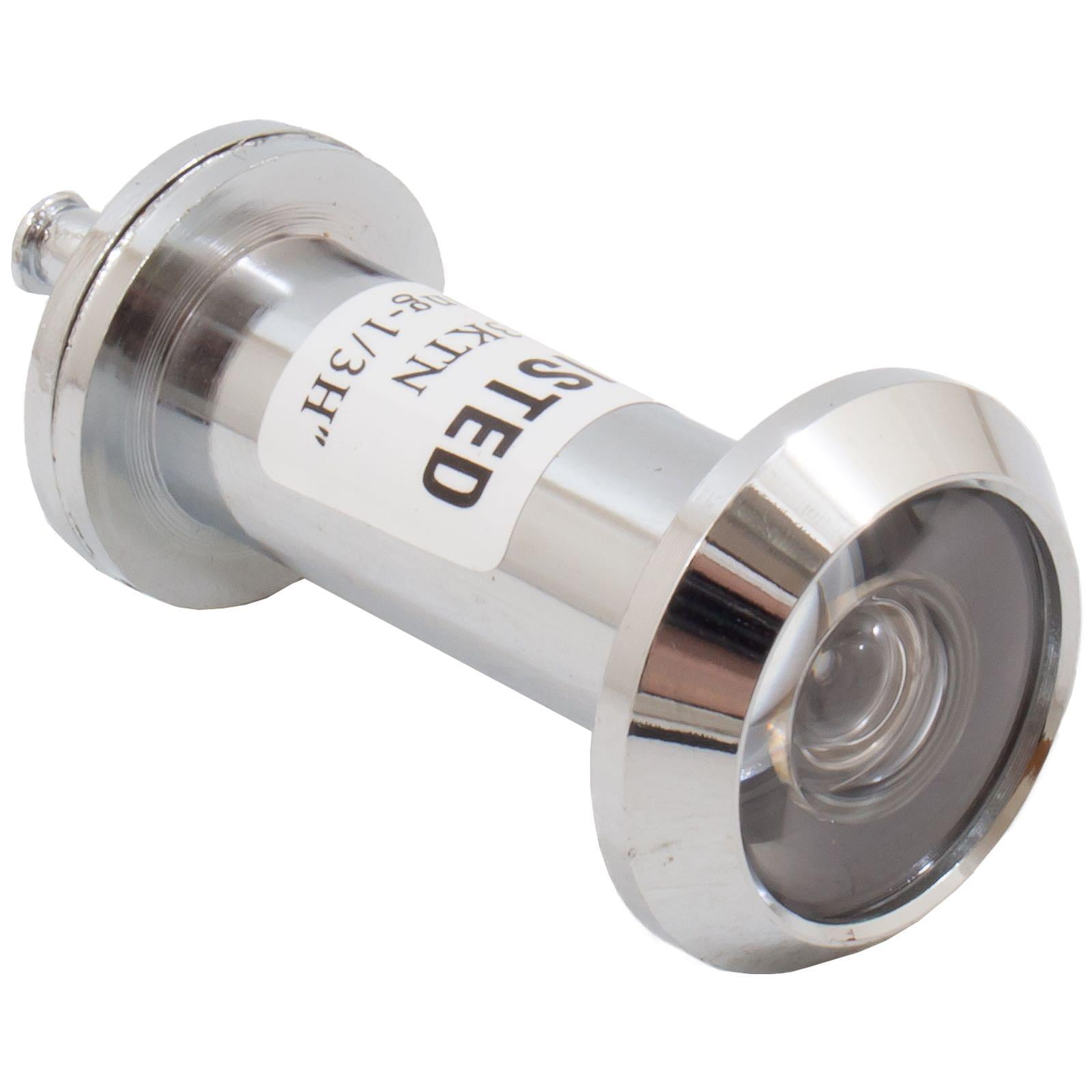 UL-Rated Door Viewer with Cover, 180 Degrees, 9/16" Bore Hole, Adjusts ...