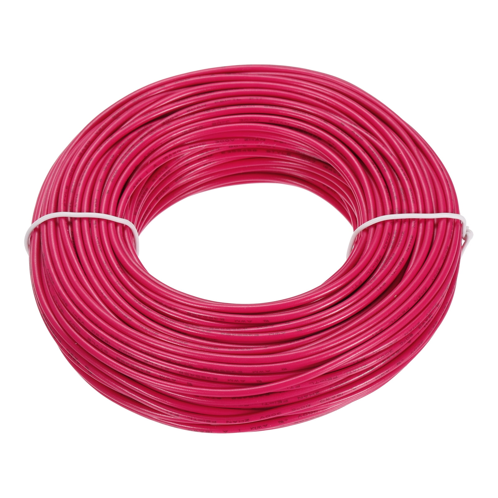 UL1007 18AWG Gauge Stranded Hook-Up Wires, Electrical Wire Tinned Copper Wire 30m/100ft Red ...