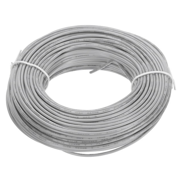 UL1007 20AWG Gauge Stranded Hook-Up Wires, PVC Electrical Wire Tinned Copper Wire 30m/100ft Grey ...