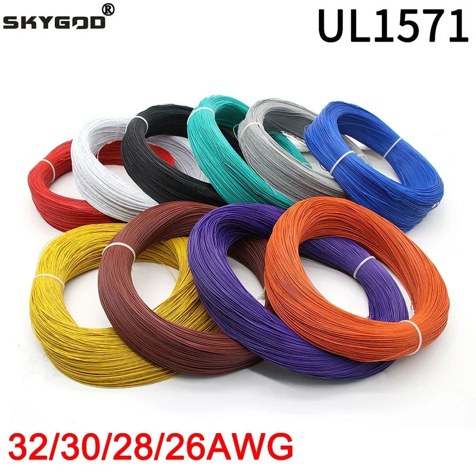UL1571 Electronic Wire 32 30 28 26 AWG Flexible Cable PVC Insulated Tin-plated Copper ...