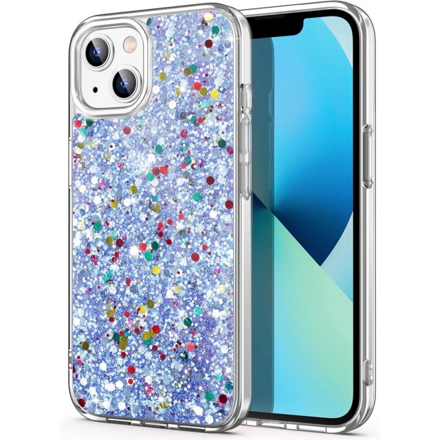 Ulak Glitter Case For Iphone 13 Clear Slim Shockproof Bumper Phone