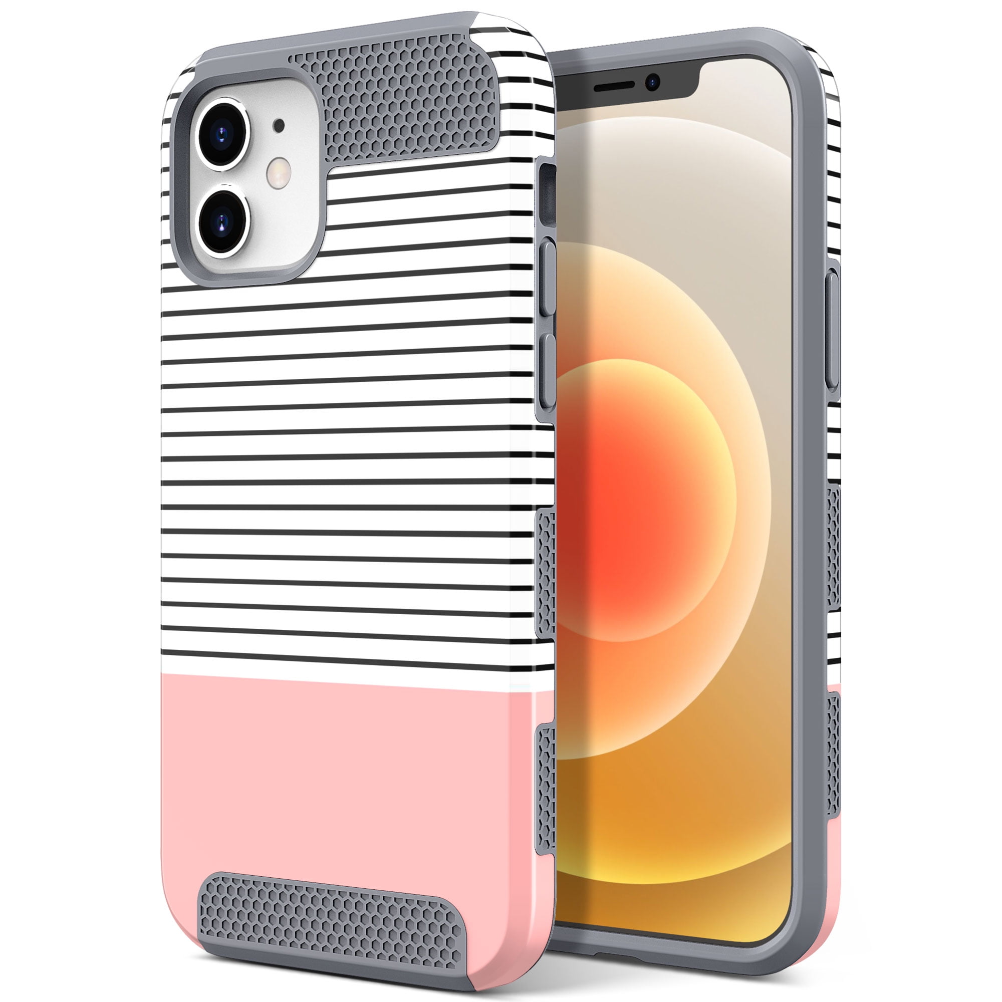 ULAK iPhone 12 mini Case for Girls Women, Sturdy Dual Layer Shockproof ...