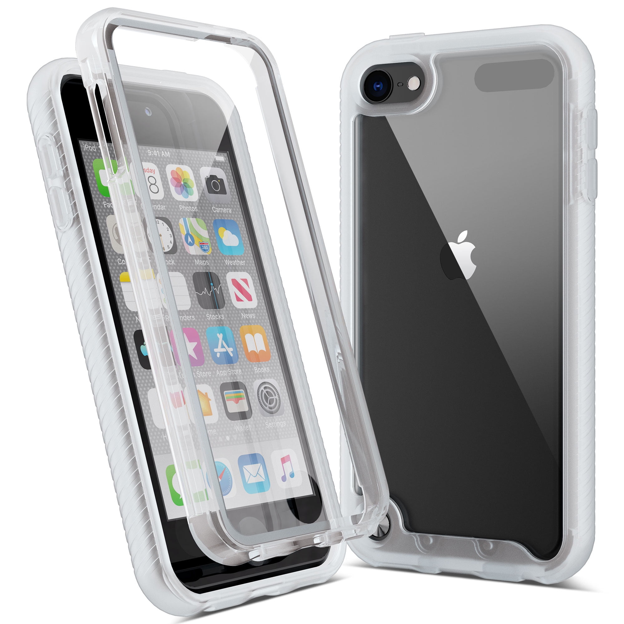 ULAK iPod Touch 7 Case With Screen Protector, Heavy Duty Shockproof ...