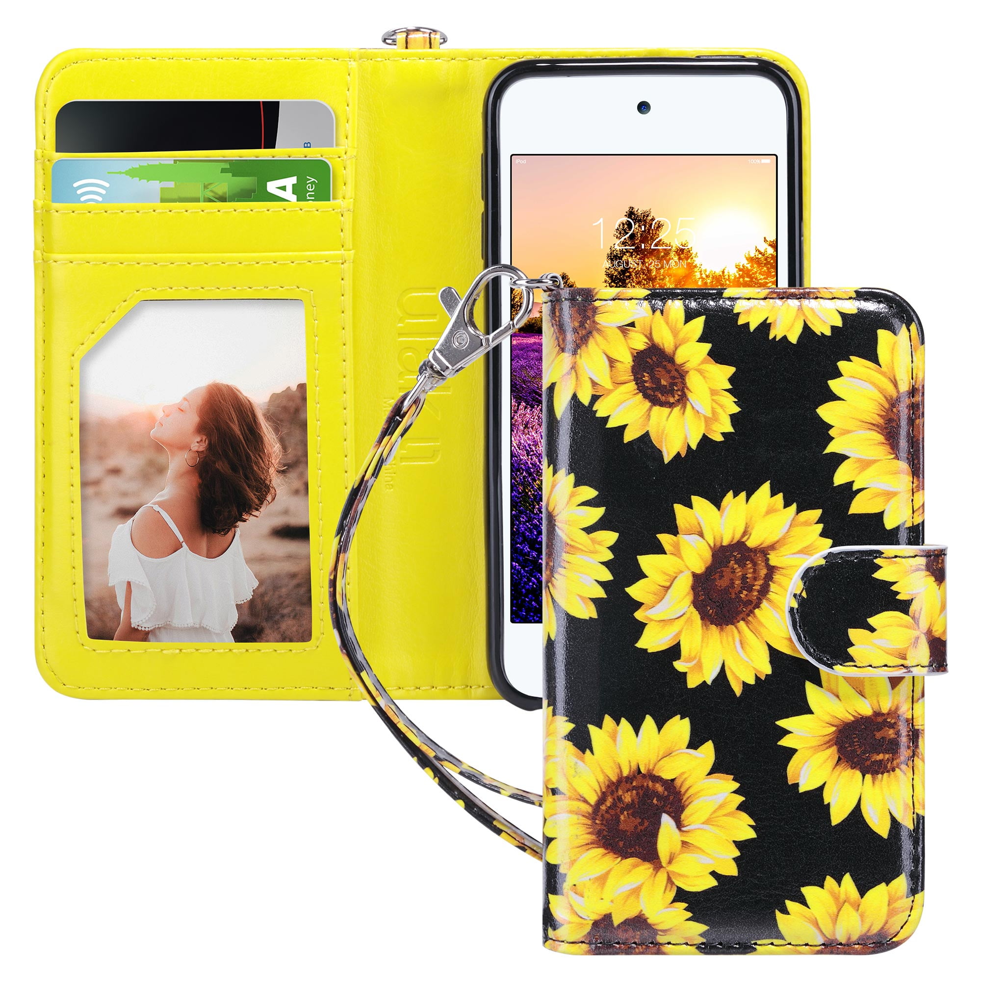 ULAK iPod Touch 7 Wallet Case for Girls, iPod Touch 6 5 Case with Card ...