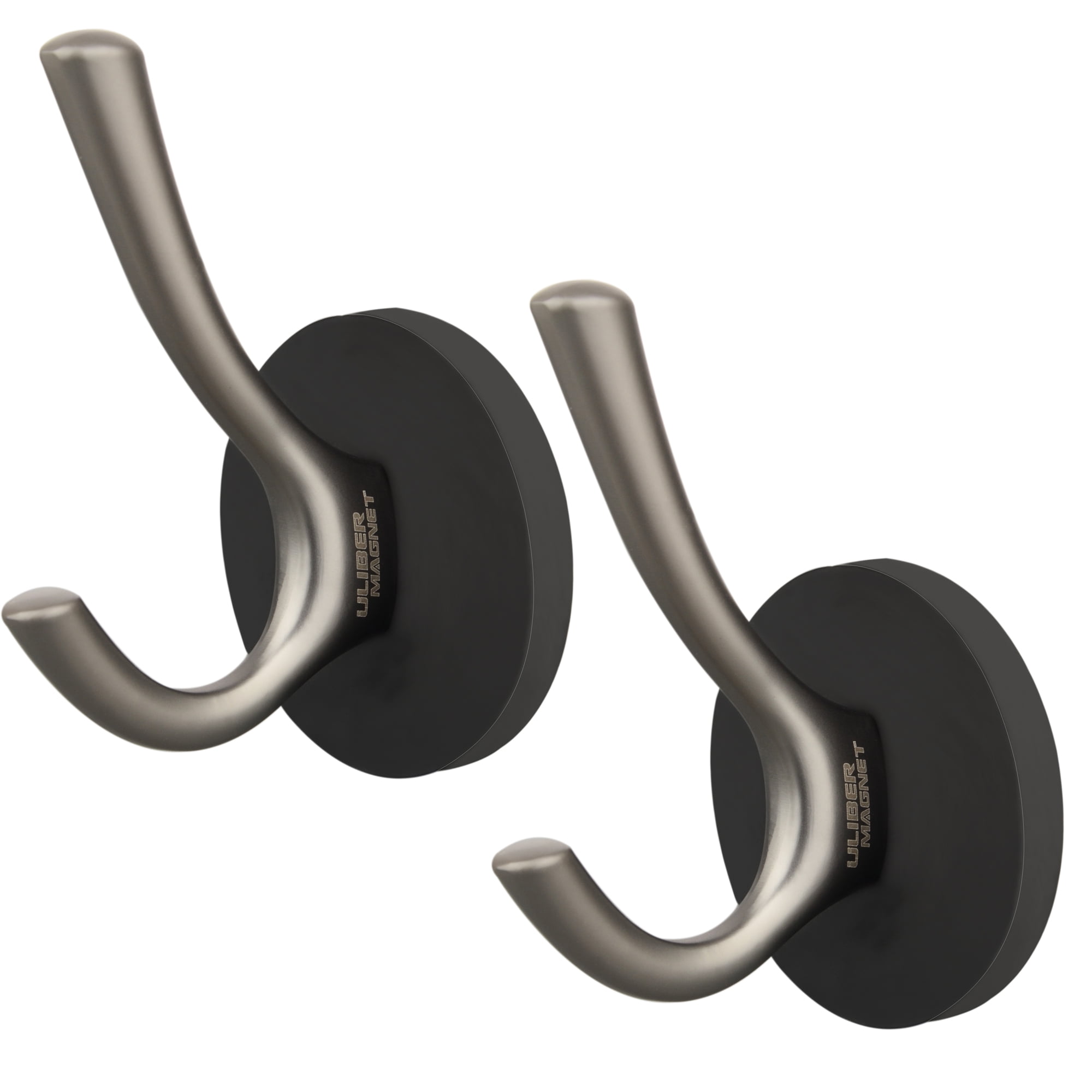ULIBERMAGNET 2 Pack Strong Magnetic Hooks, Heavy Duty for Coat, Robe ...