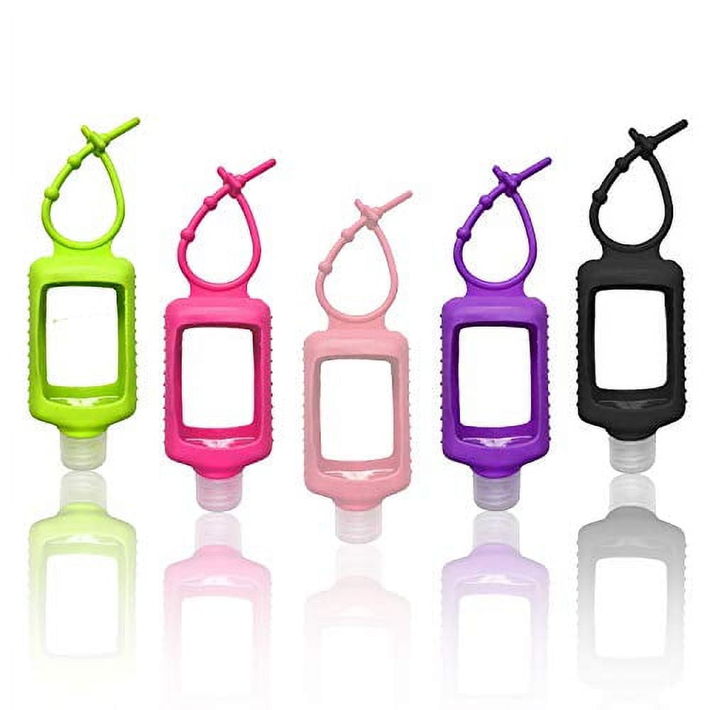 ULIFEMALL 5 Pack Travel Empty Bottles with Silicone Sleeve Leakproof ...