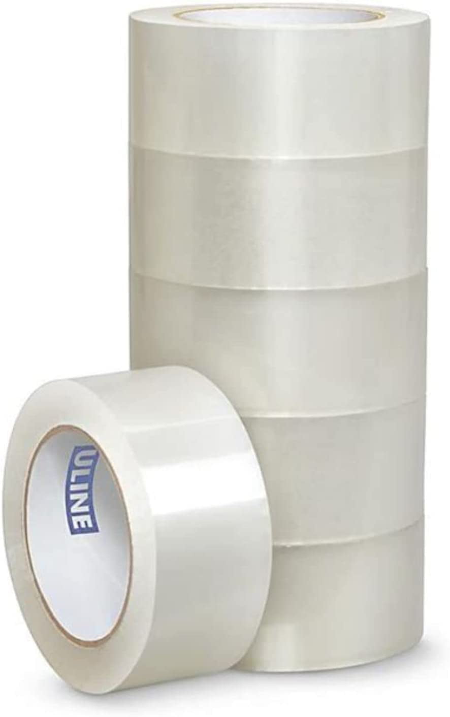 ULINE Heavy Duty Clear Packing Tape, 2" x 110 Yds, S-423, Pack of 6 for ...