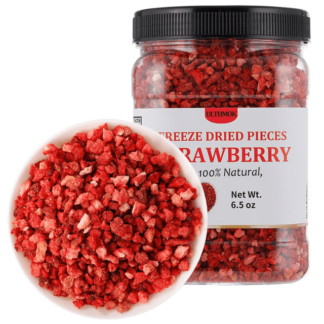 ULTHMOK Freeze Dried Strawberries 6.5 Oz for Office Snacks - Walmart ...
