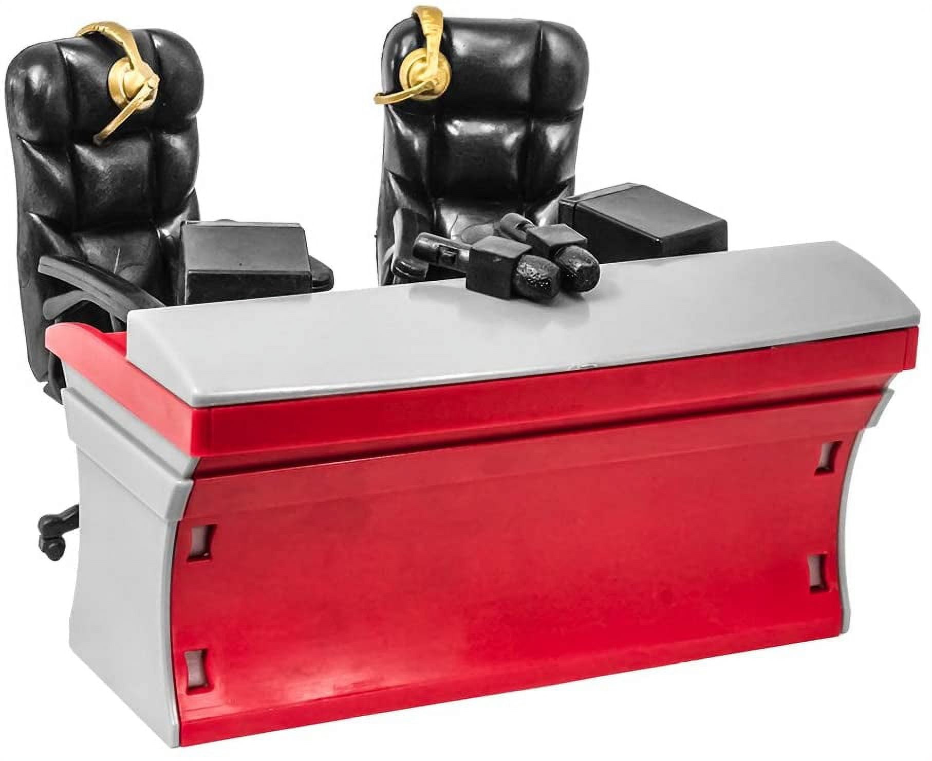 ULTIMATE Red Commentator Table Playset for WWE & AEW Wrestling Action ...