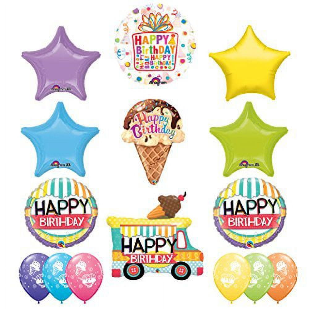 ULTIMATE Sugar Cone Birthday Party Supplies Decoration Balloon Kit with ...