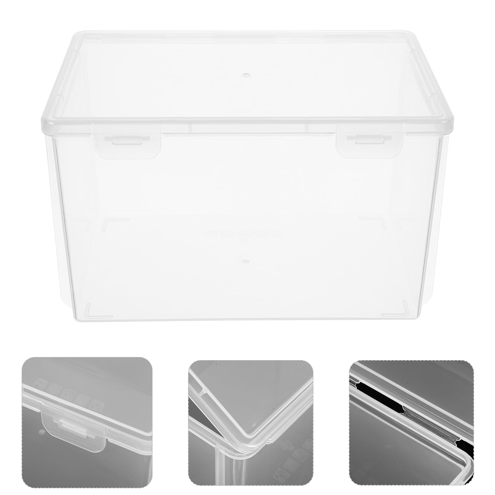 ULTNICE 1 Set Washing Powder Storage Container Transparent Rectangular ...