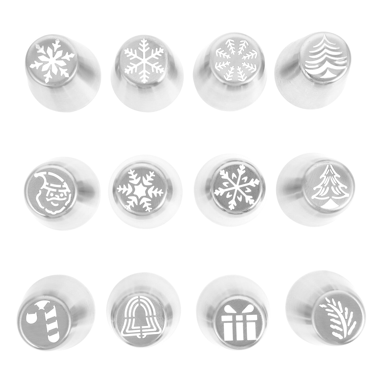 ULTNICE 12Pcs Stainless Steel Cake Decorating Tools for Baking with ...