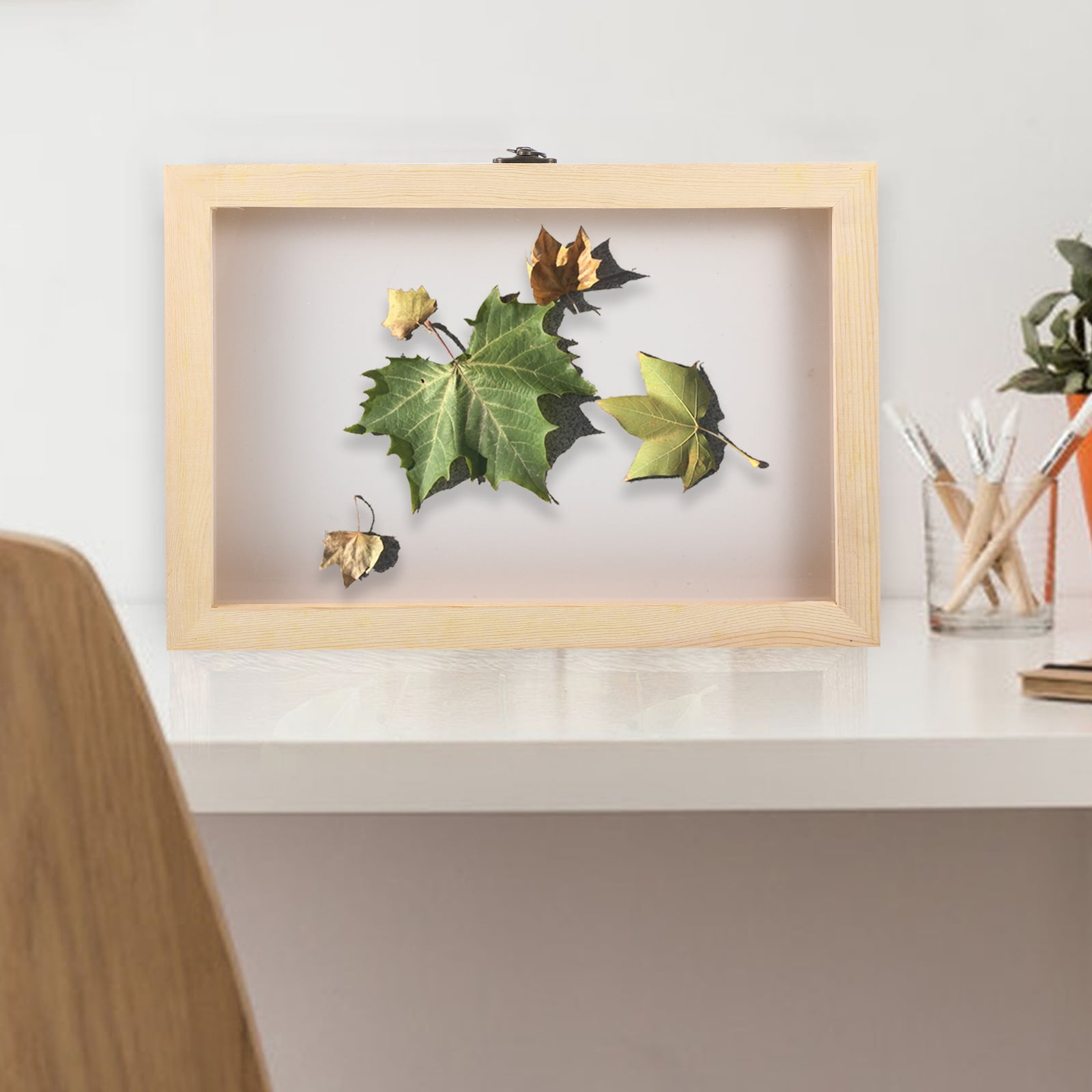 ULTNICE 1Pack Light Yellow Butterfly Shadow Box With Shadow Box Design ...