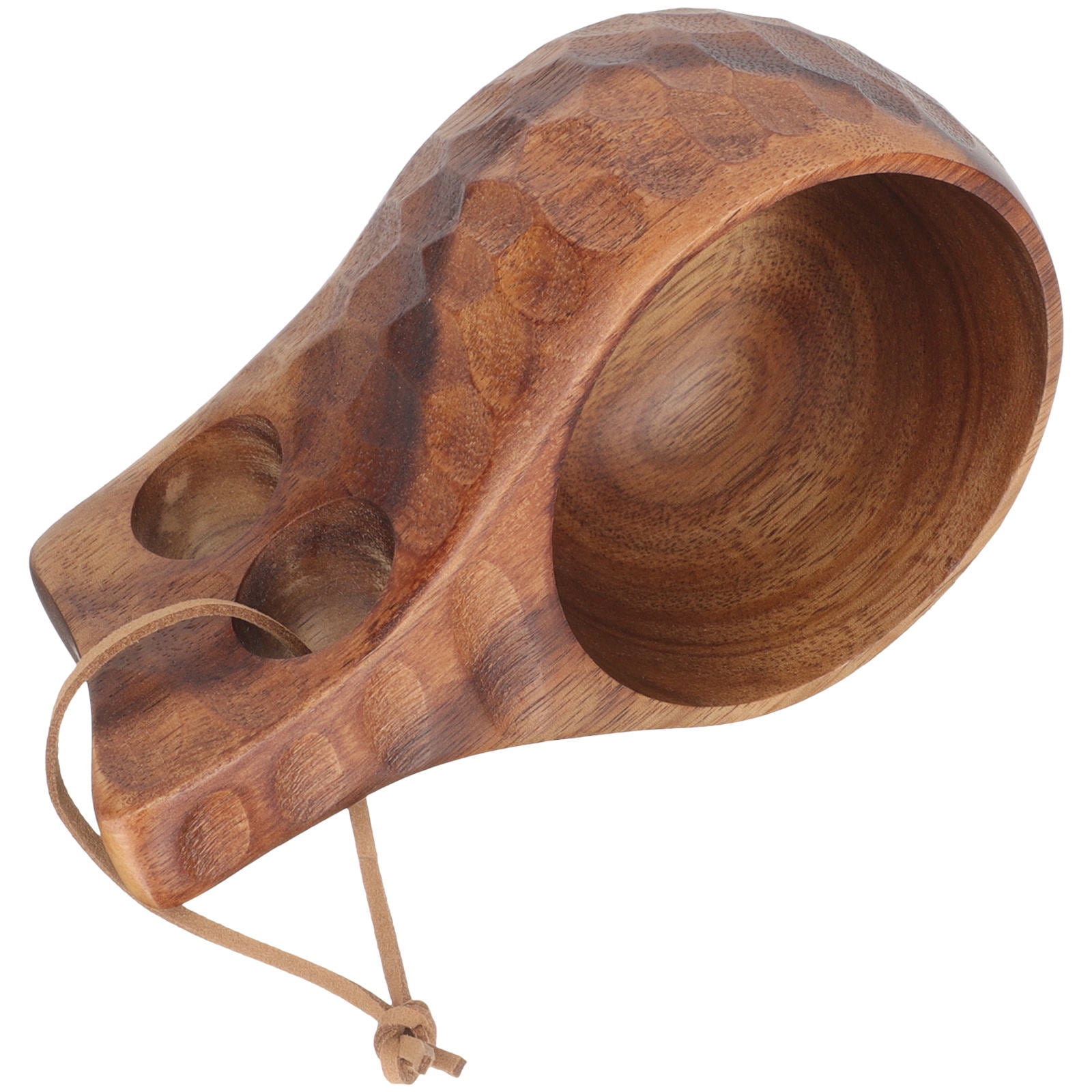 ULTNICE 1Pack Wood Coffee Mugs For Milk With Light Brown Handle Design ...