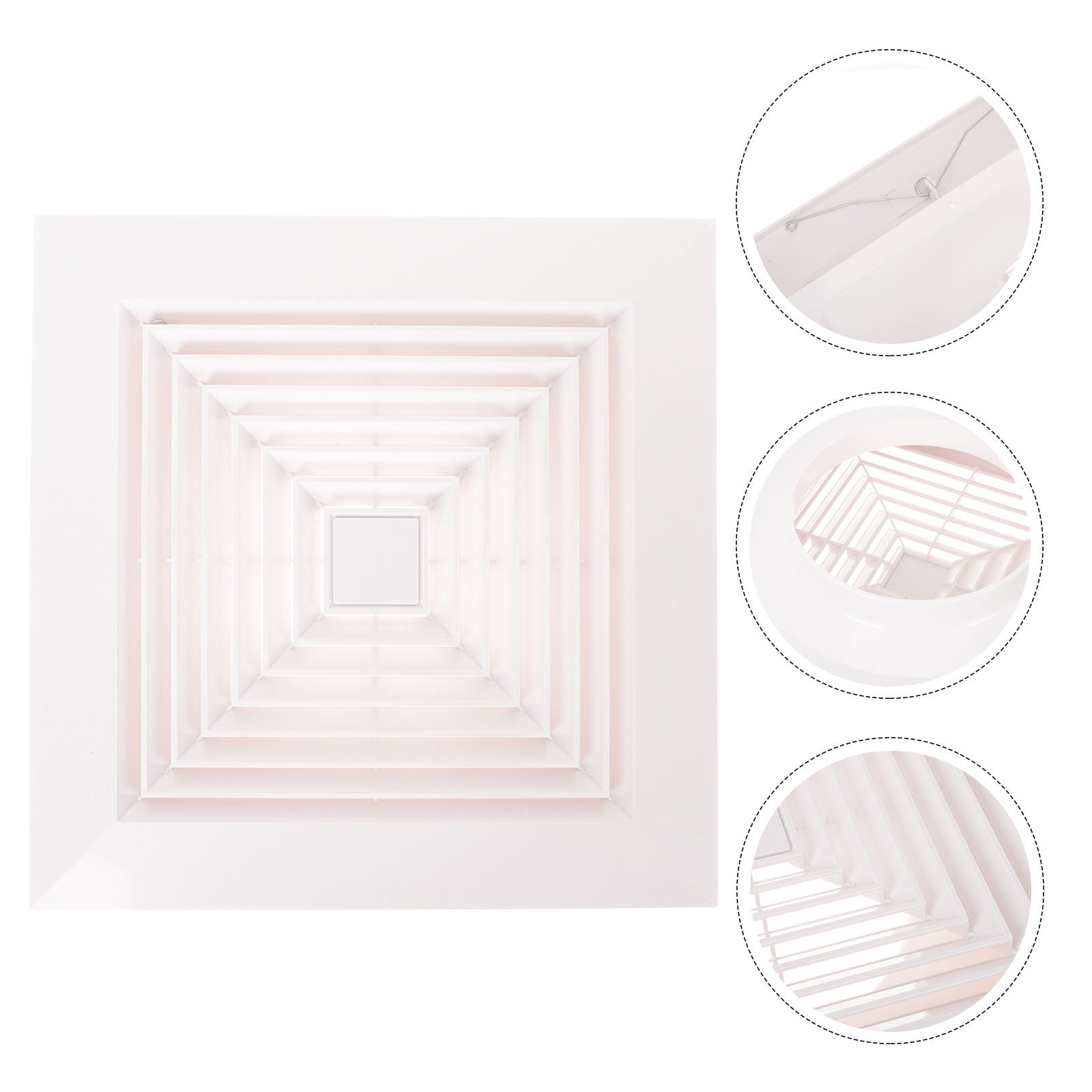 ULTNICE 1Set ABS White Ceiling Register Cover for Bathroom Vents 11 ...
