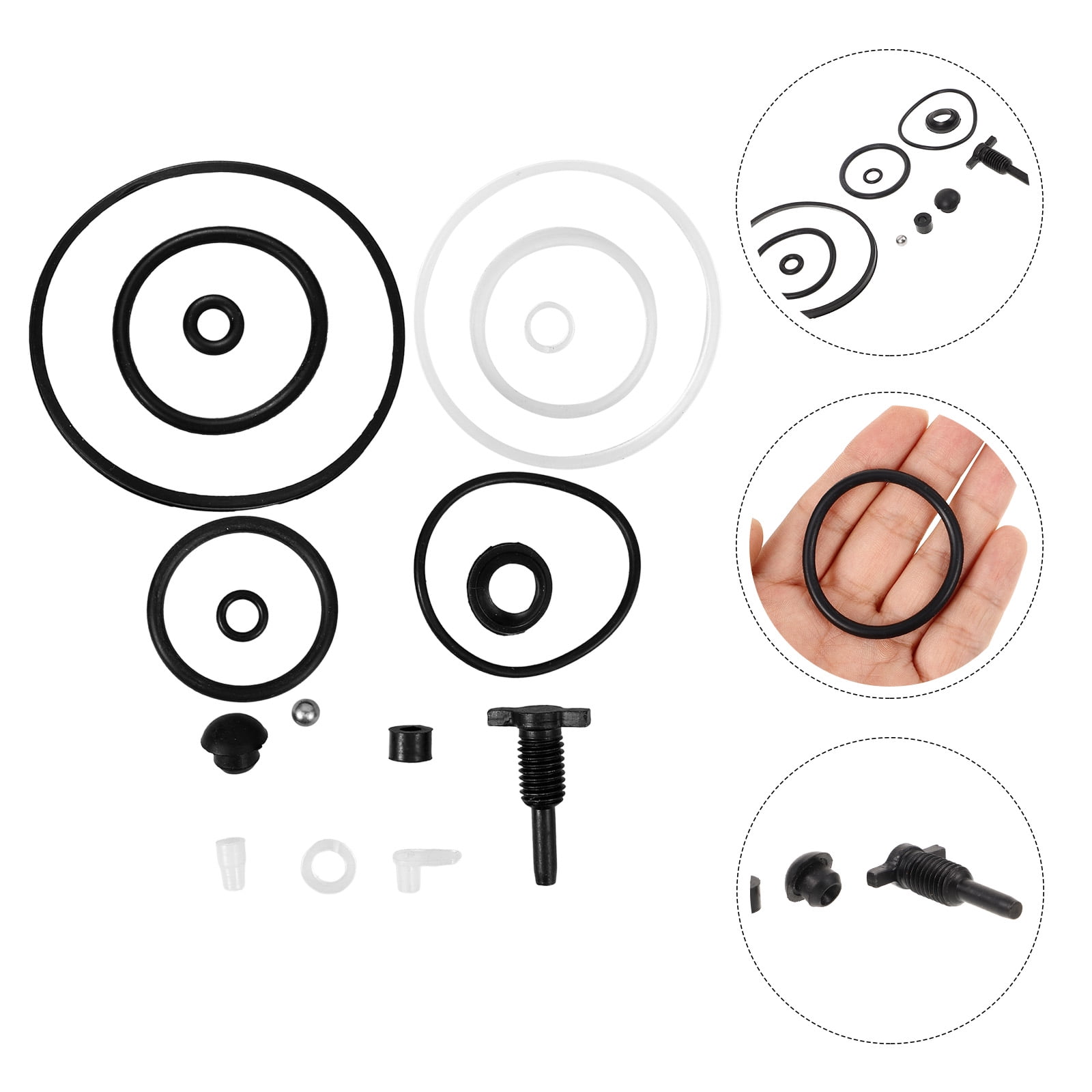 ULTNICE 1Set Jack Seal Ring Floor Jack Repair Kit for Trolley Jack and ...