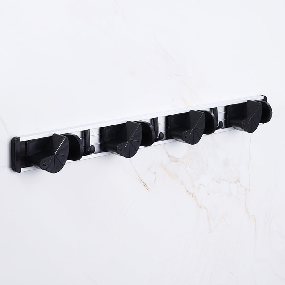 ULTNICE Mop Storage Rack Broom Holders Wear Resistant 1Set White ...