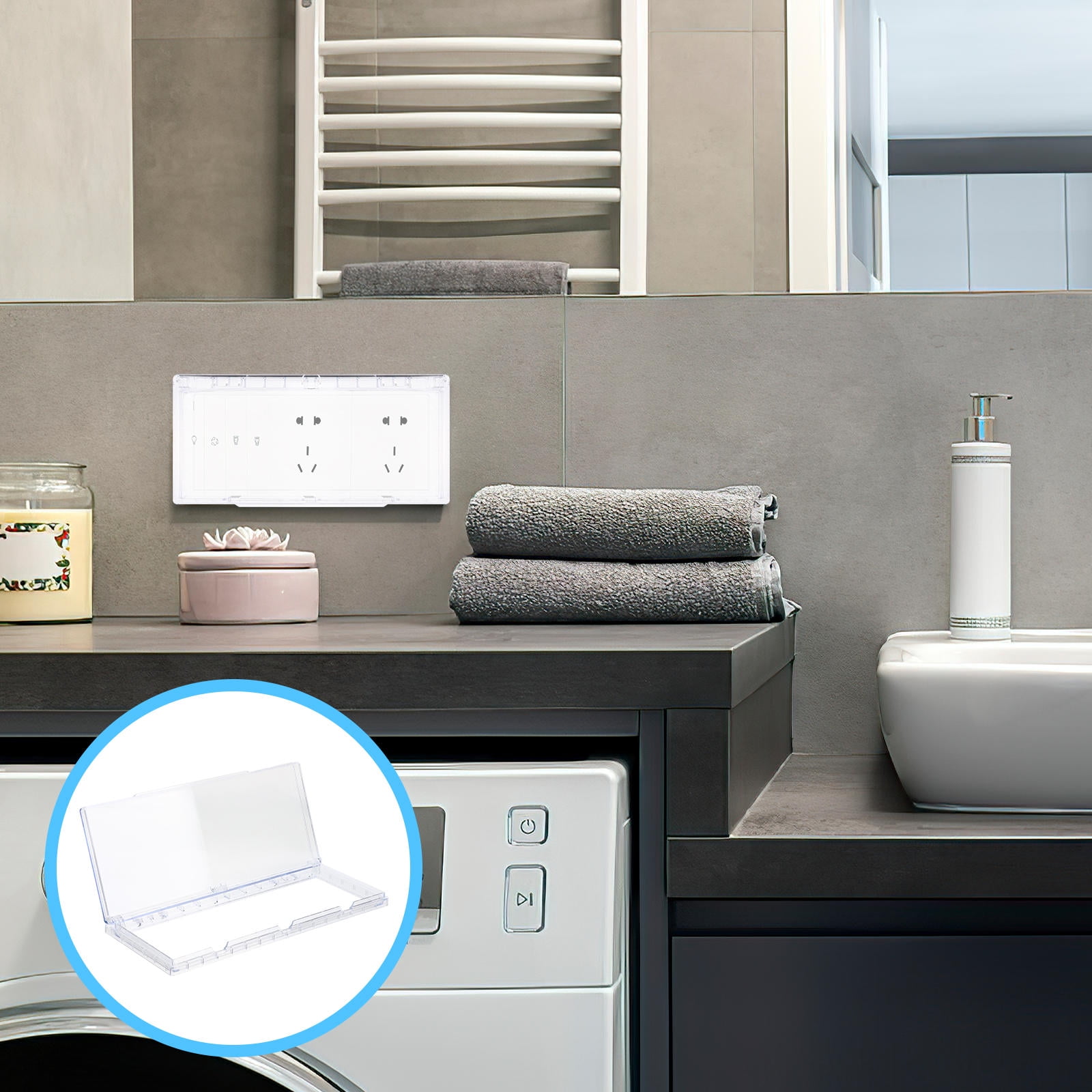 ULTNICE 1Set Plastic Rectangular Outlet Cover Weatherproof for Bathroom ...