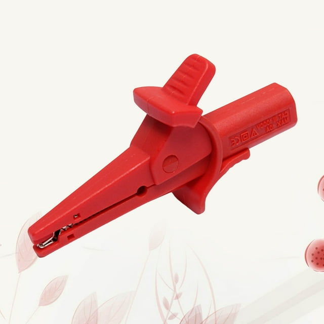 ULTNICE 1Set Red Nylon Copper Crocodile Test Clip for Multimeter Pen ...