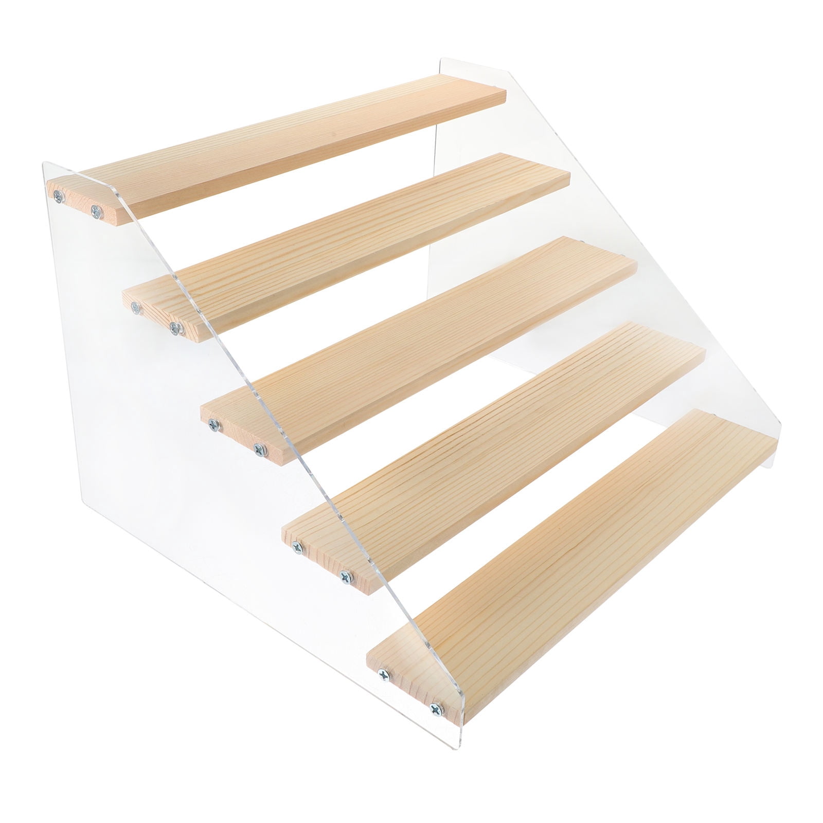 ULTNICE 1Set Tabletop Display Shelf Wooden Tiered Square for ...