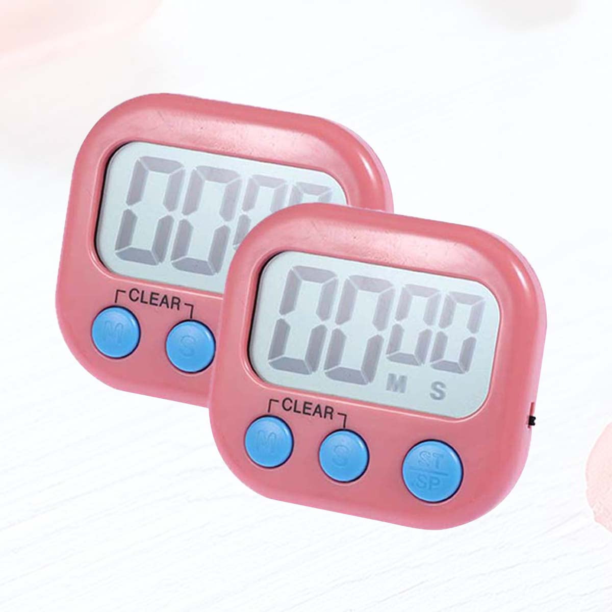 ULTNICE Cooking Timer Magnetic Ultra Thin Loud Alarm Pink 2Pcs 3.0x2 ...