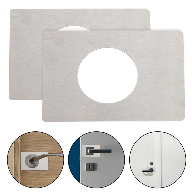 ULTNICE 2 Pcs DOOR STRIKE PLATE Reinforcement Stainless Steel Handle ...
