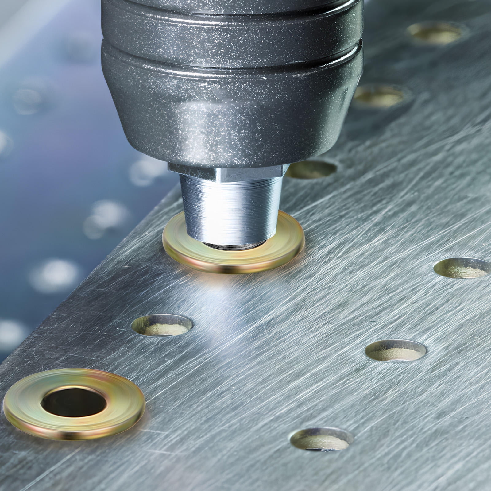 ULTNICE 20Pcs Golden Rivet Nuts for Professionals and DIY Enthusiasts in Mechanical ...