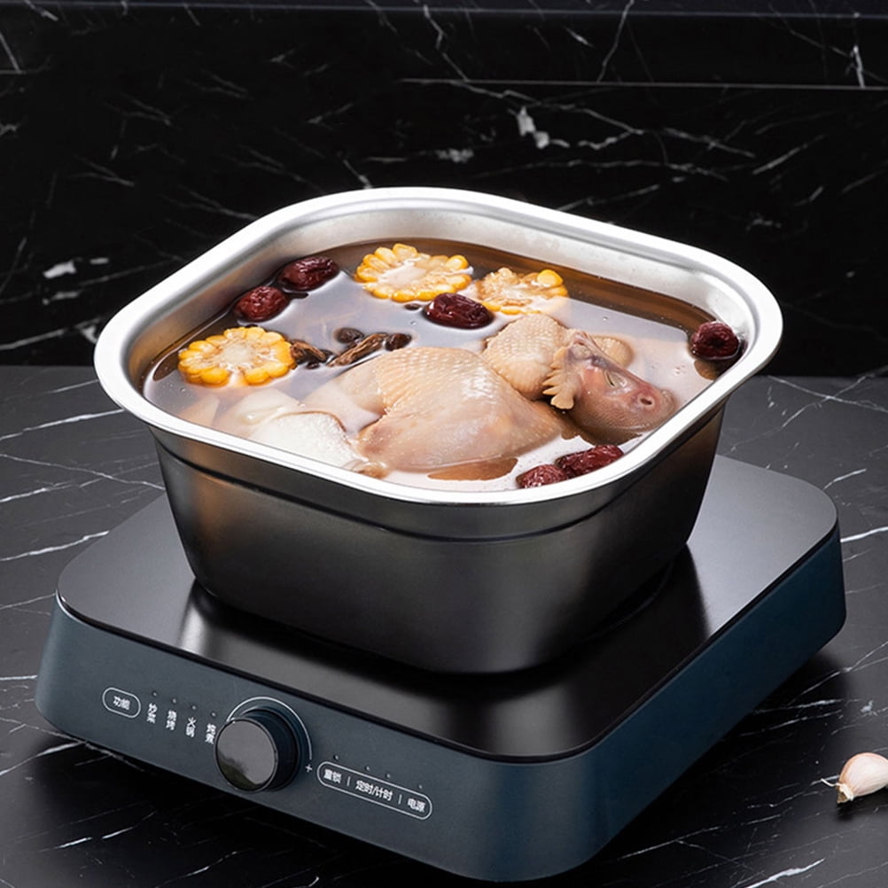 ULTNICE Stainless Steel Dish Vegetable Basin Kitchen Essentials Silver ...