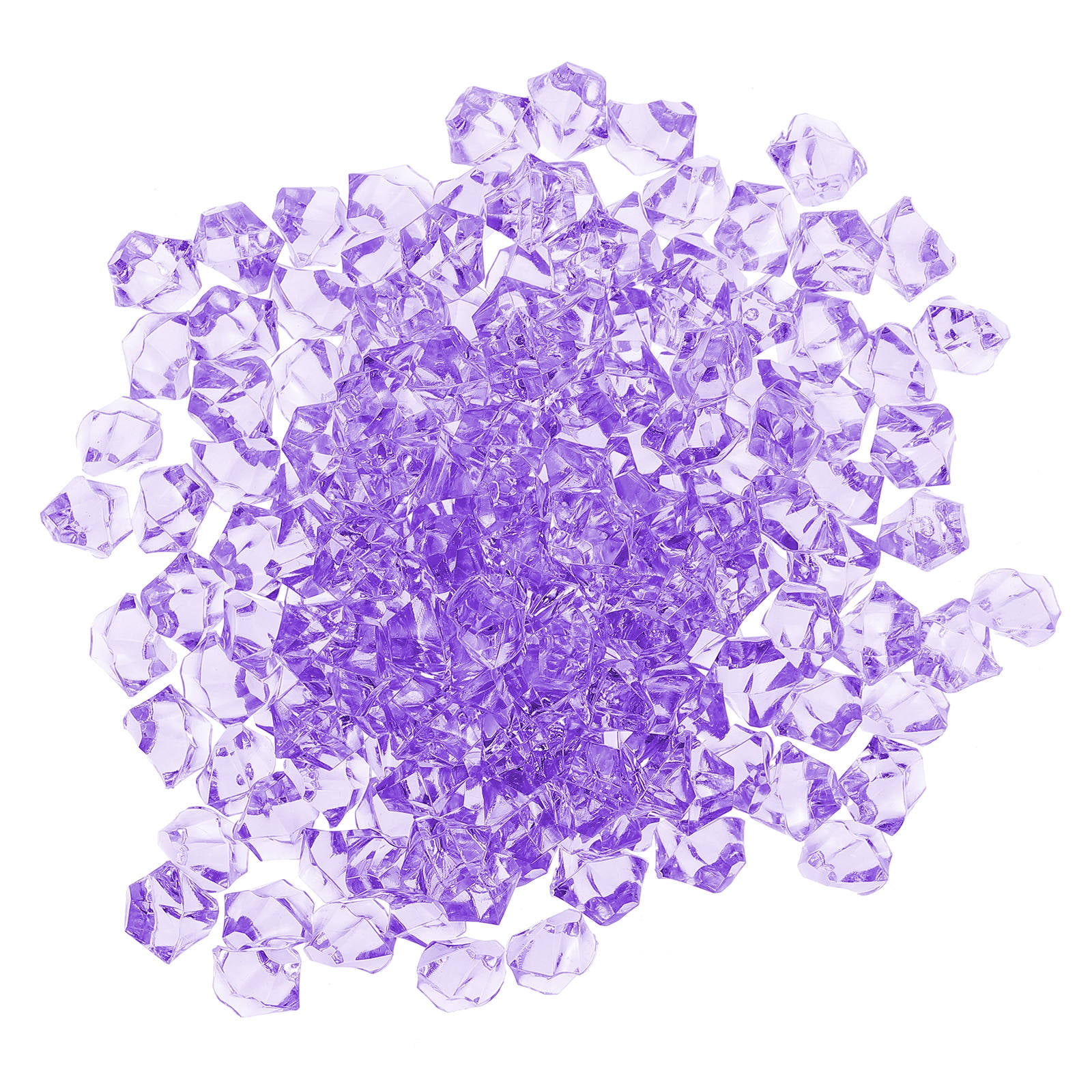 ULTNICE 500Pcs Acrylic Crystal Crushed Ice Rocks Purple Irregular Fake ...