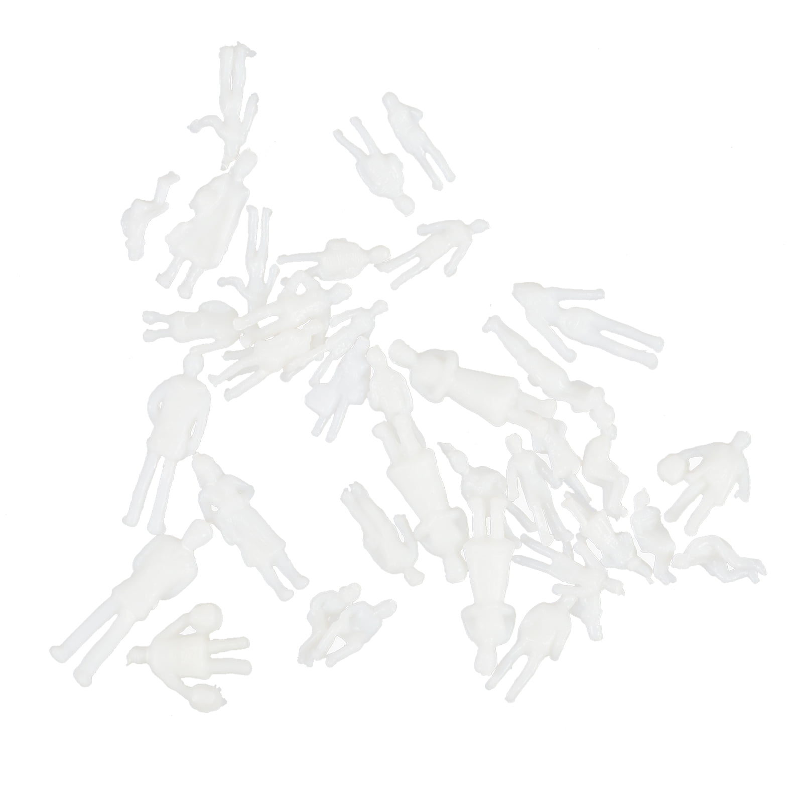 ULTNICE 50Pcs People Figurines For Kids Miniature People Model White ...