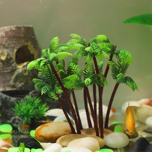 ULTNICE 5Pcs Realistic Shape Palm Tree with Coconuts Coconut Palm Tree ...