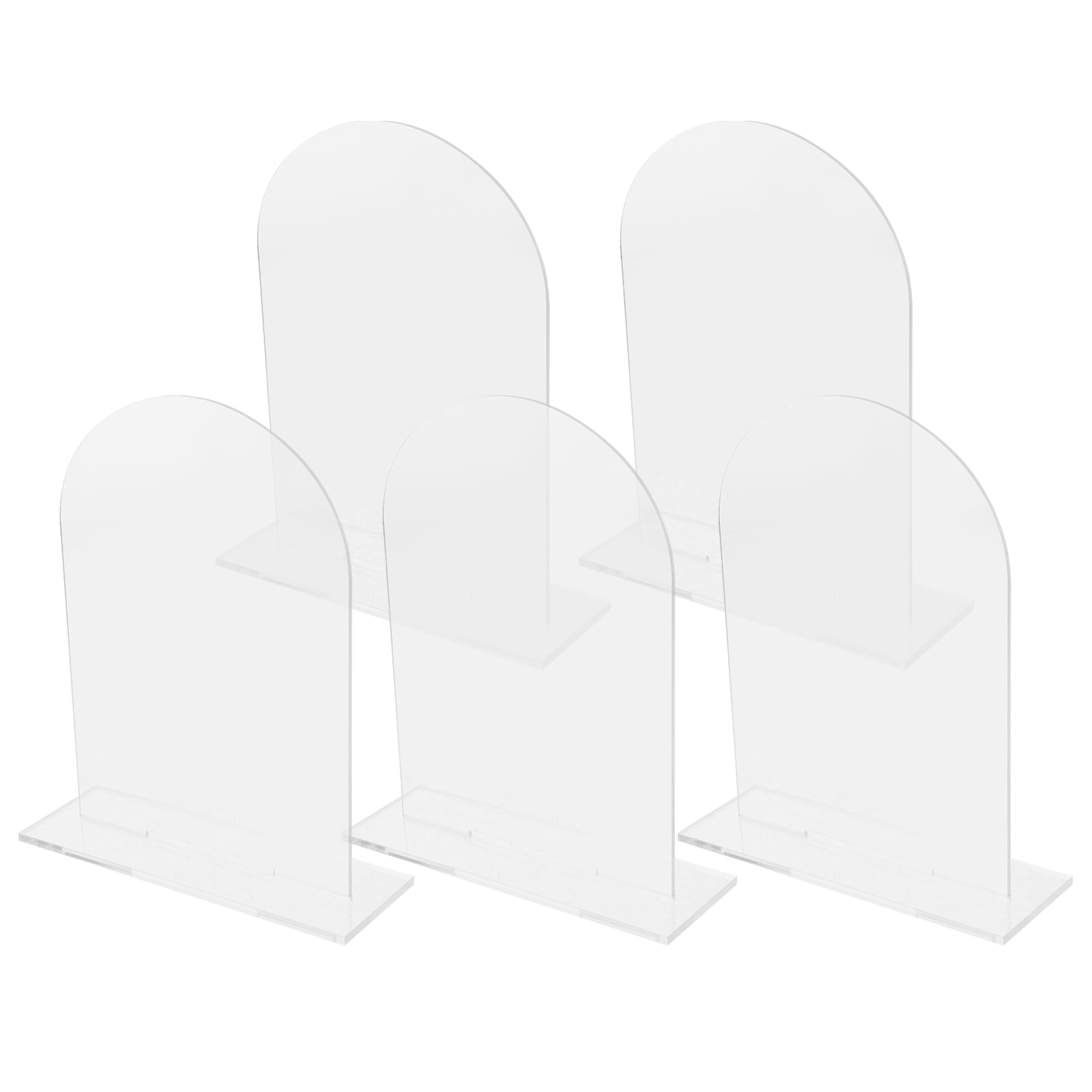 ULTNICE 5pcs Small Sign Holder Acrylic Sign Transparent Bar Sign ...