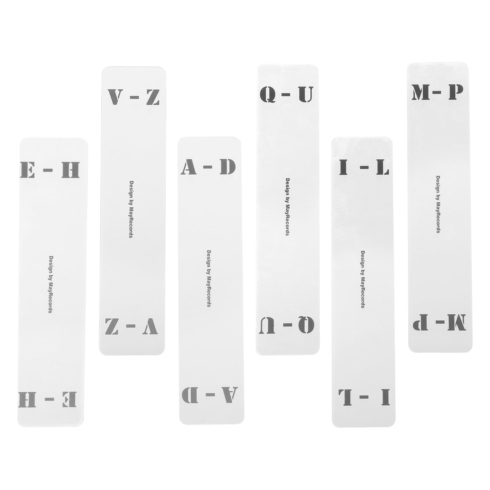 ULTNICE 6pcs Vinyl Record Organizer Tabs Vertical Label Separator Clear ...