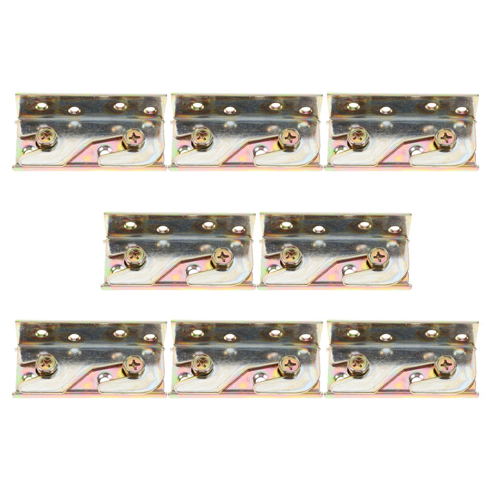 ULTNICE 8Pcs Bed Post Bracket Golden Iron for Bed Rail Brackets and ...