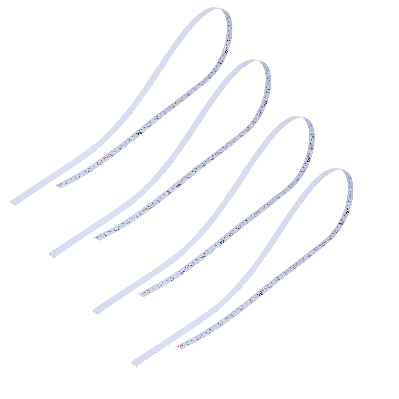 ULTNICE Adhesive Backing Steel Self-Adhesive Measuring Tape Ruler 4Set ...