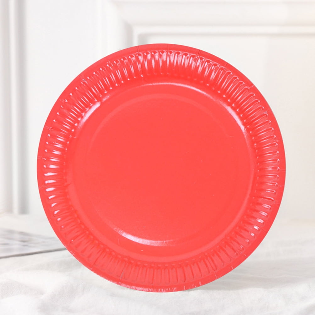 ULTNICE Assorted Color Paper Plates for Party Use Disposable Dinnerware ...