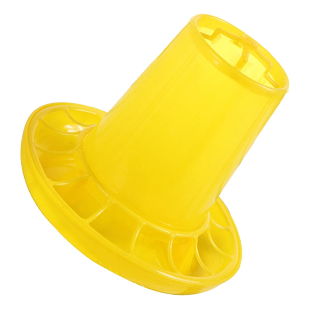 ULTNICE Chicken Feeder Cups Chick Feeding Holder Plastic Yellow Simple ...