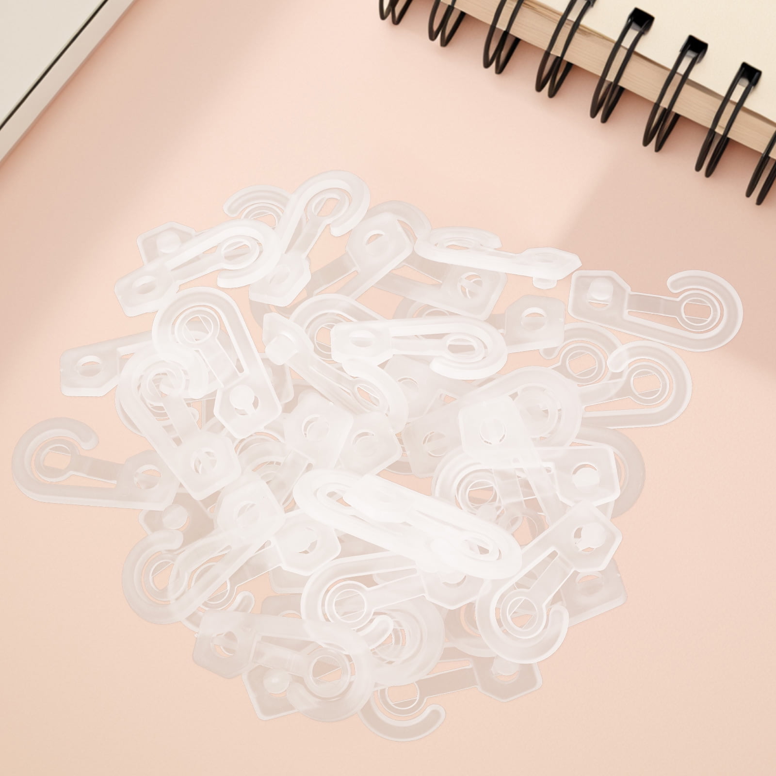 ULTNICE Clear Plastic Display Hanger 100Pcs For Hanging And Organizing ...