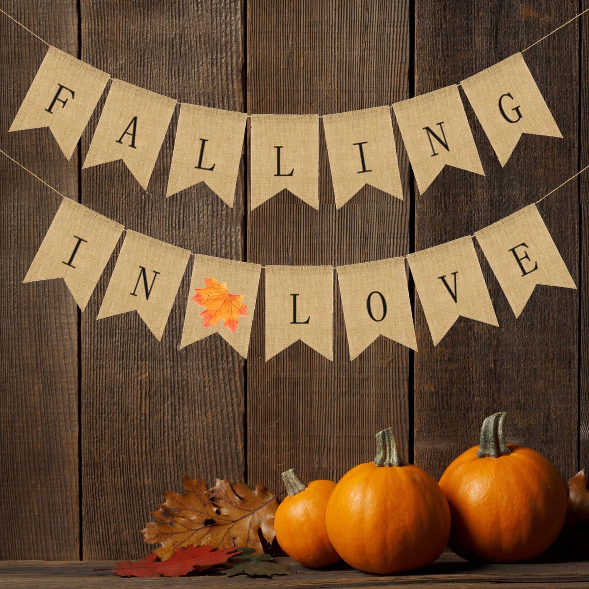 ULTNICE Harvest Theme Patriotic Banner Linen Triangular Party ...