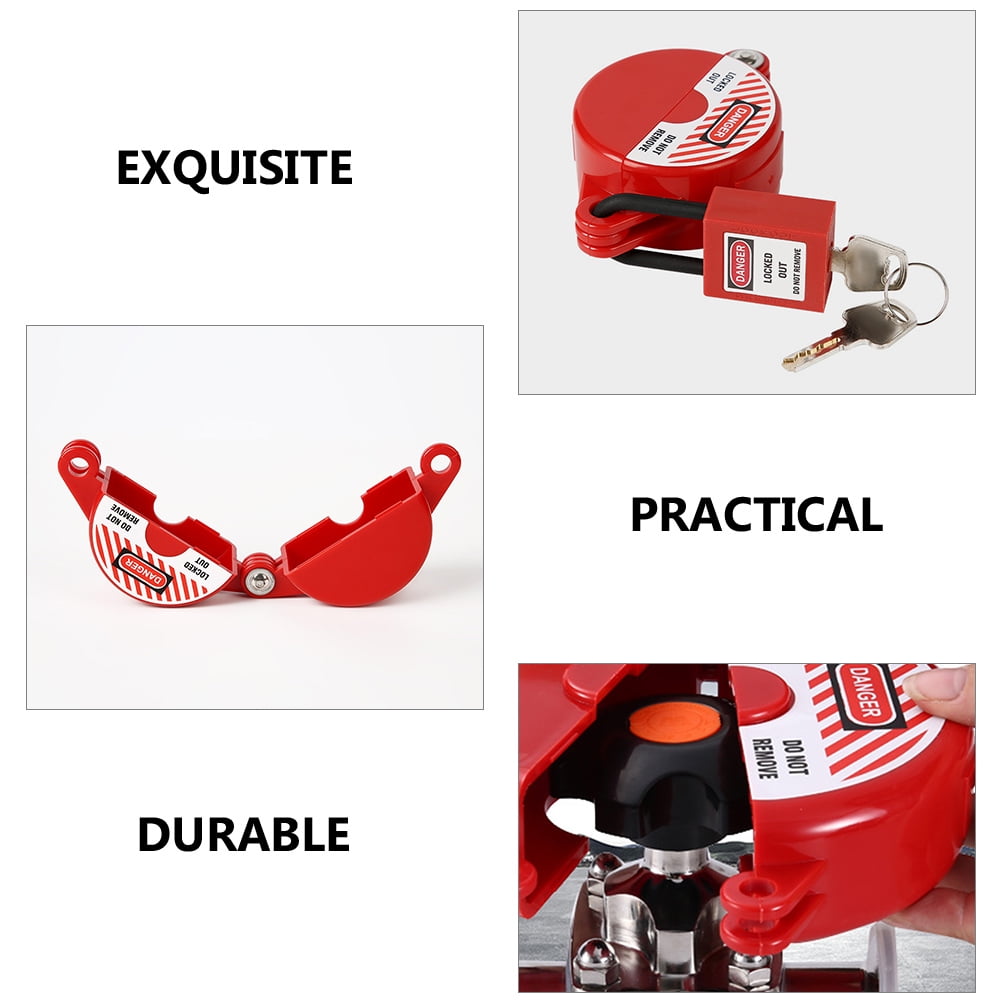 ULTNICE Hose Shut Off Valve Gate Valves Locking Device ABS Red for ...