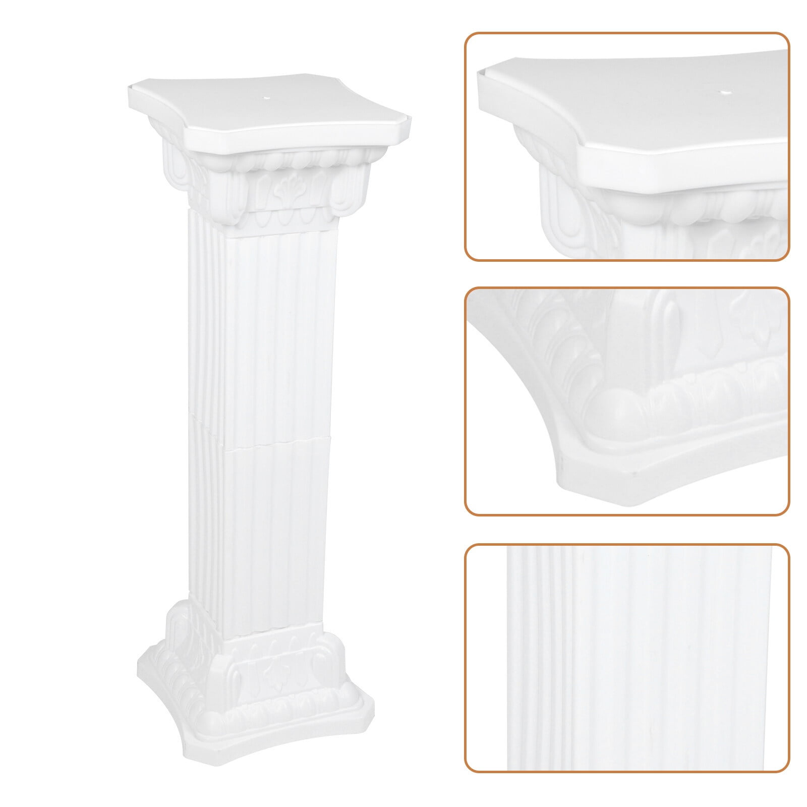 ULTNICE Outdoor Fake European Style Roman Column Basket Decorative ...