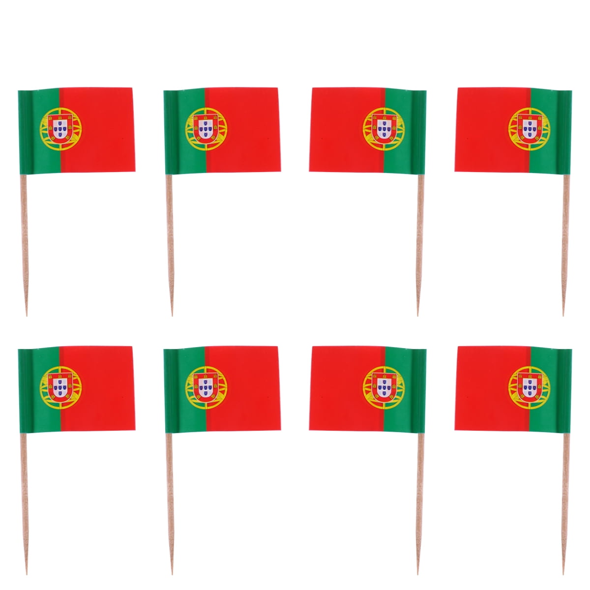 ULTNICE Portugal National Flag Cupcake Toppers Food Picks for ...