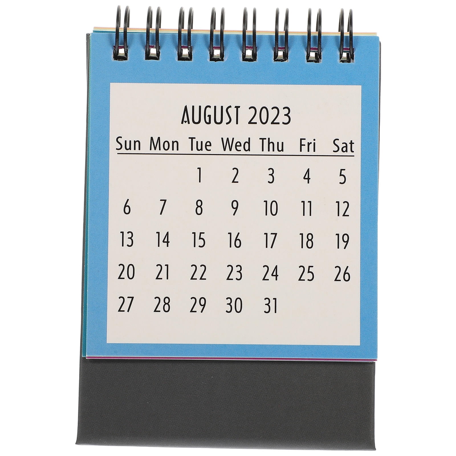 ULTNICE Simple Style Small Calendar Desktop Calendars Grey Paper for ...