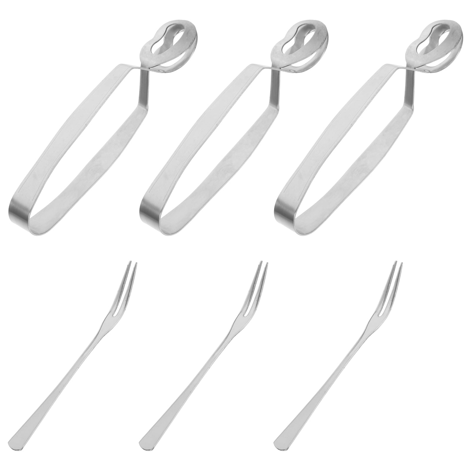 ULTNICE Stainless Steel Snail Tong and Fork Set for Escargot Dining ...